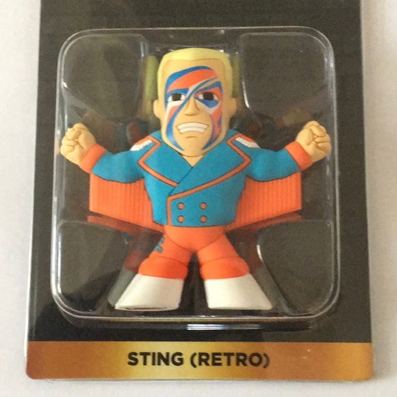 Pro Wrestling Tees | Toys | Retro Sting Aew All Elite Wrestling Micro ...